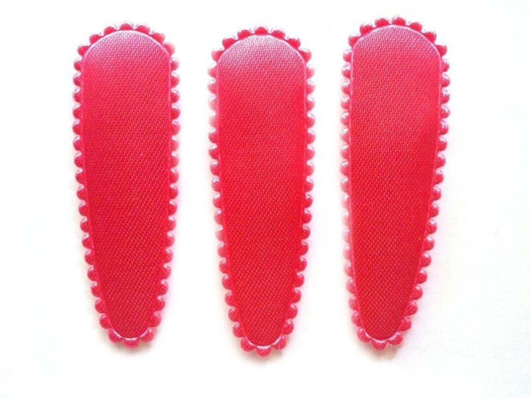 40mm 25 Pcs Plain Hot Pink & Navy Satin Hair Clip Covers - Etsy