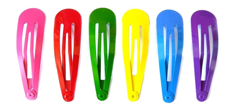24 Pcs Hair Snap Clip Size 47 Mm Mix Bright and Pastel Colors - Etsy