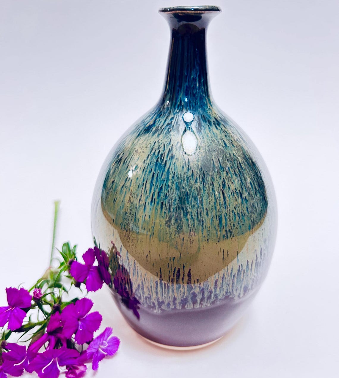 Handmade Bud Vase: Unique Glazed Ceramic Small Vase - Etsy