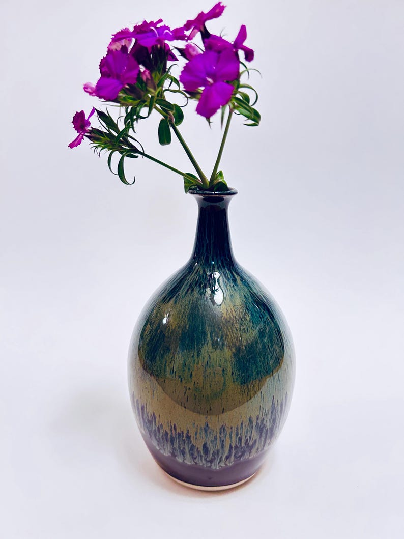 Handmade Bud Vase: Unique Glazed Ceramic Small Vase - Etsy