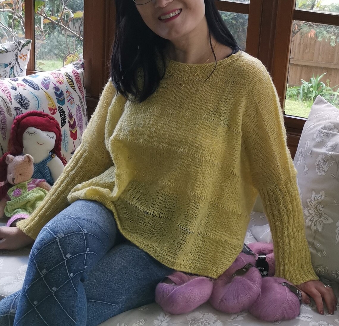 Knitting Pattern - Sunkissed Oversized Sweater X Drop Shoulder Pullover ...
