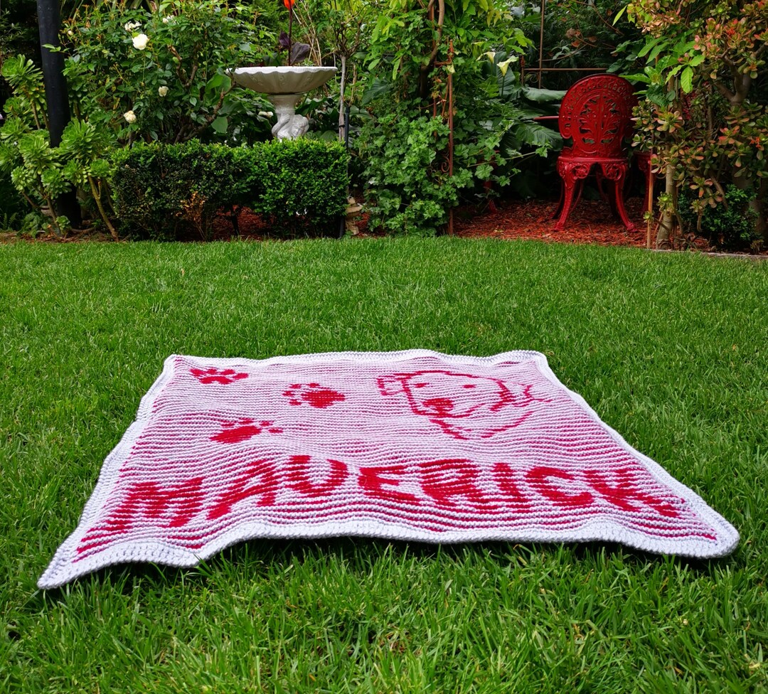 Dog Puppy Knitting Blanket X Shadow Illusion Knitting Pattern ⨯ ...