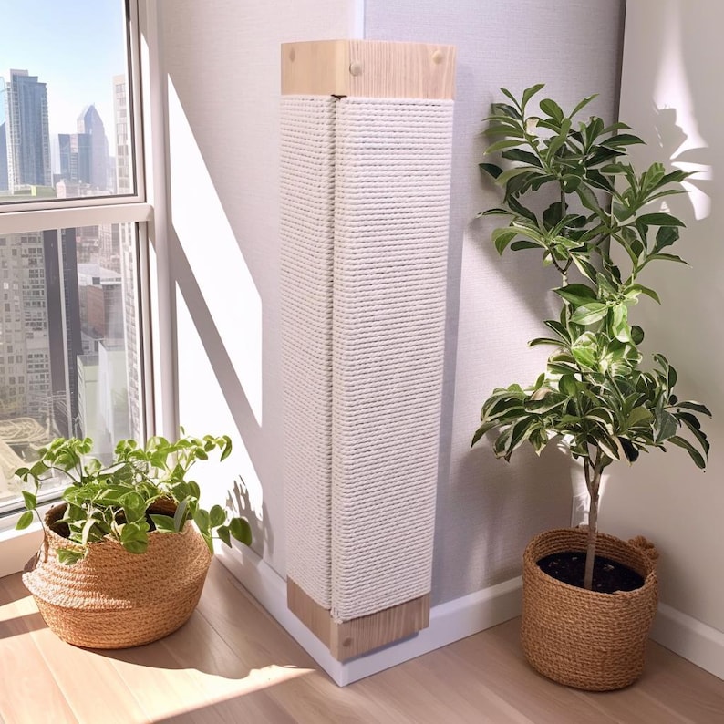 Corner Cat Scratching Tower | Cat Corner Protector Scratch Post | Wall ...
