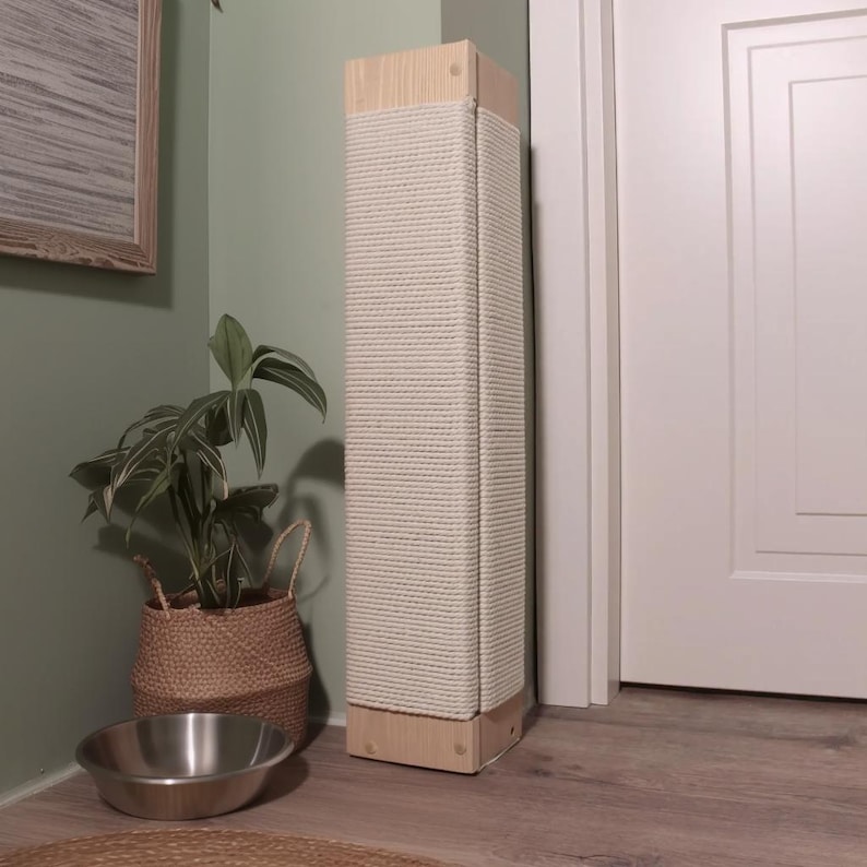 Corner Cat Scratching Tower | Cat Corner Protector Scratch Post | Wall ...