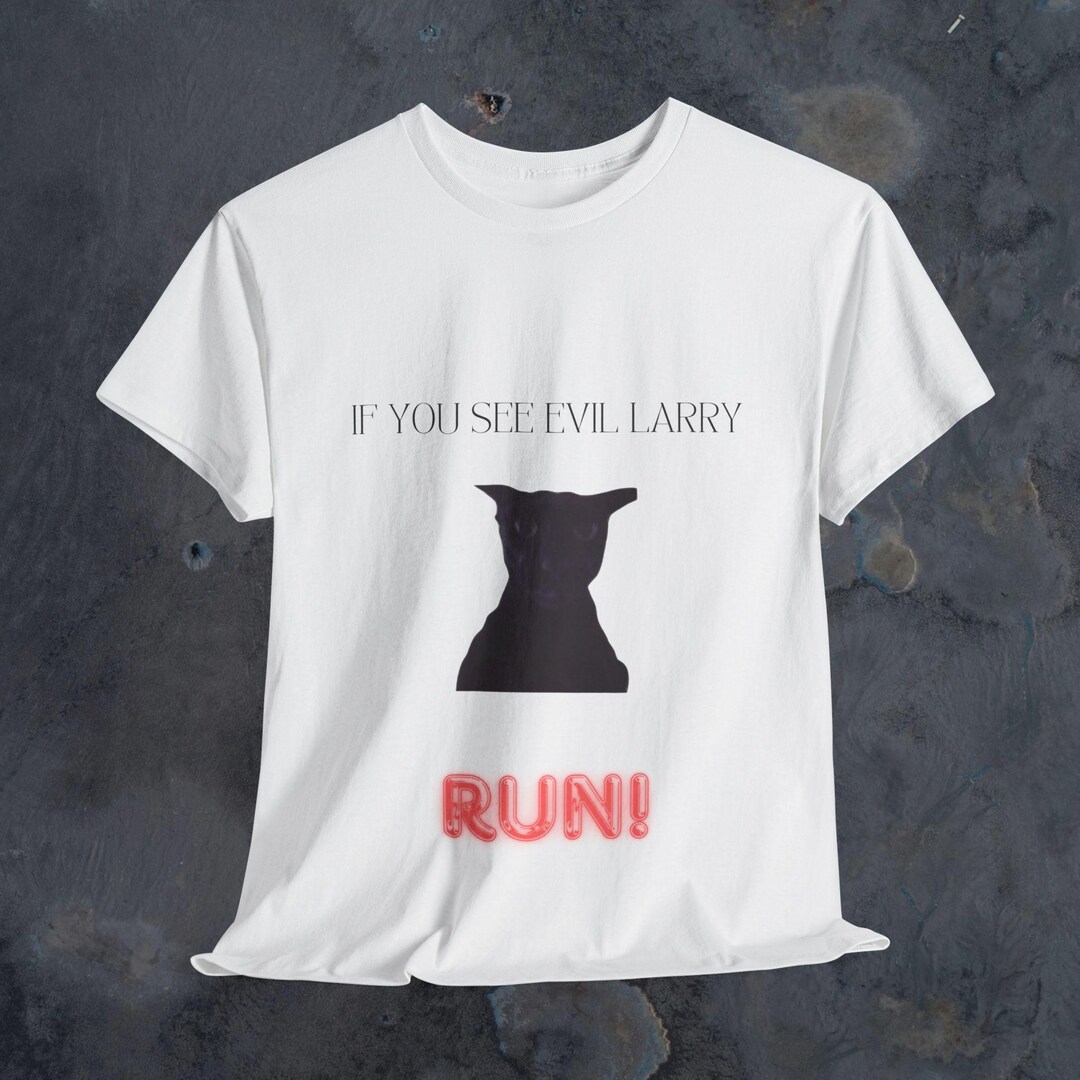 Funny Larry Cat Meme T-shirt, Dank Memes Shirt, Brainrot Tshirt ...