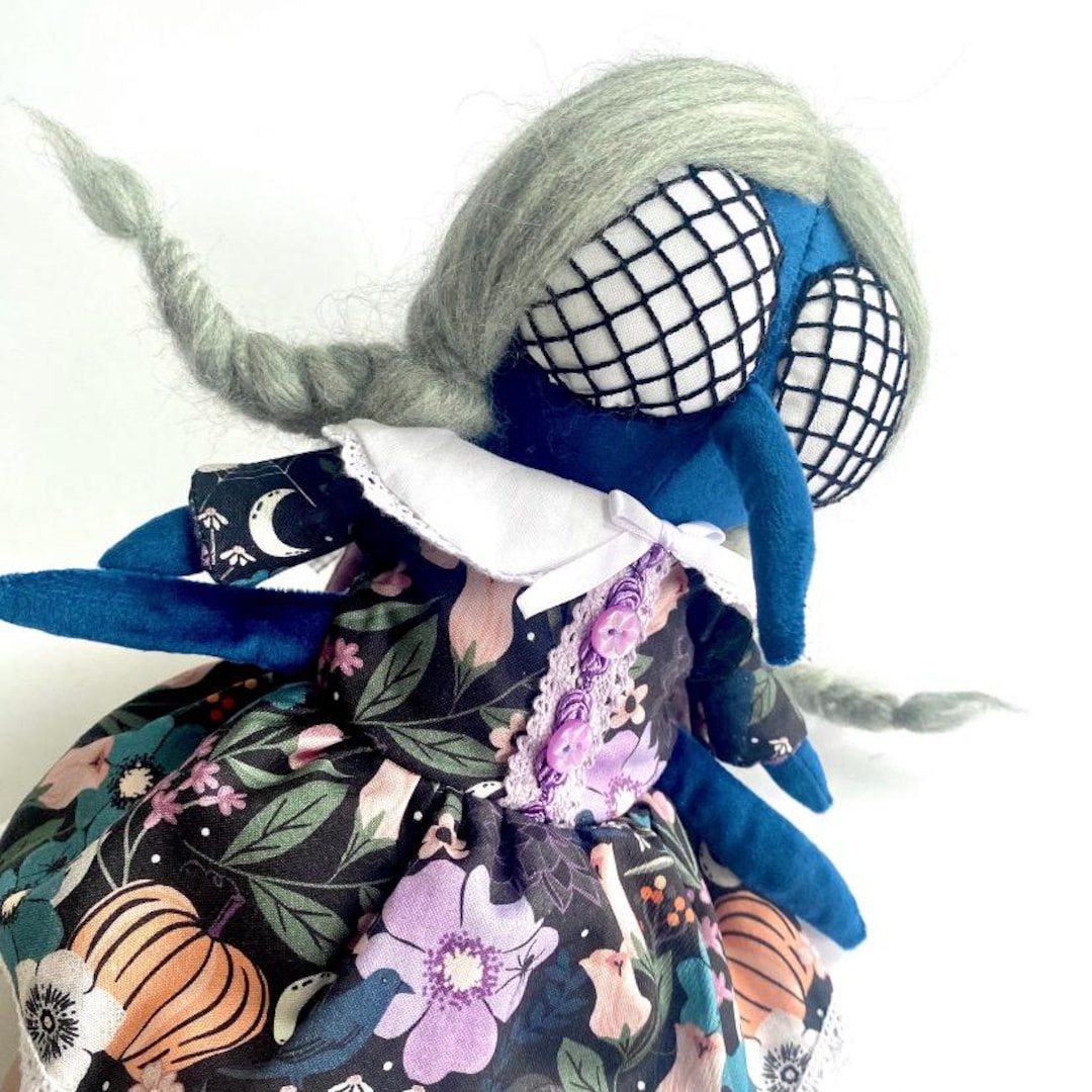 Handmade Doll, Art Doll , Fly, Bluebottle Doll , Insect Doll , Heirloom ...