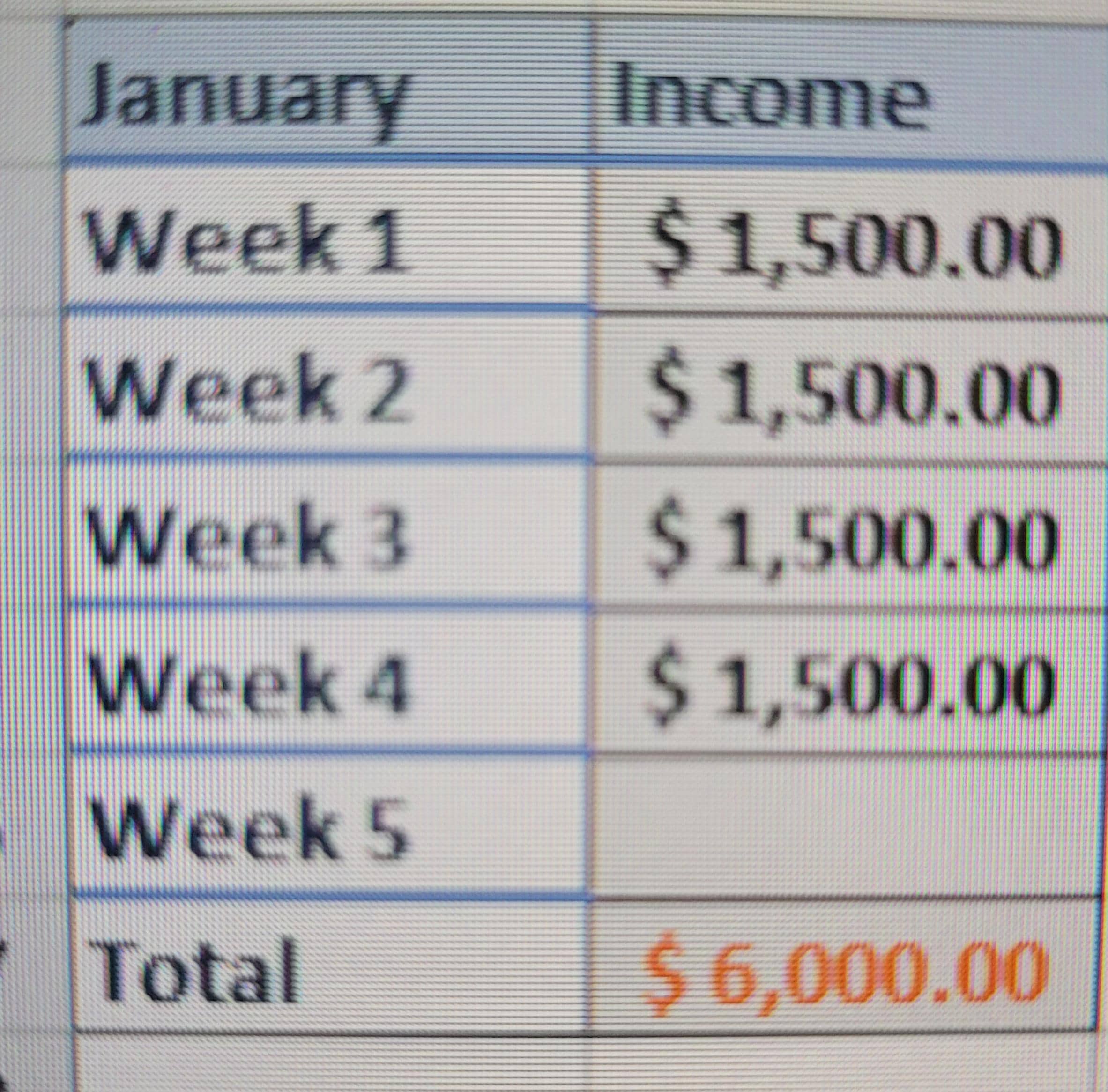 Budget Spreadsheet Etsy