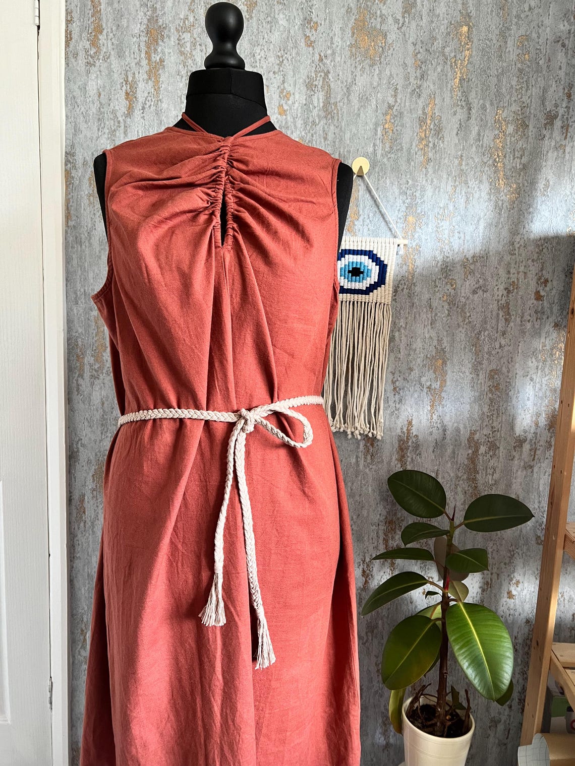 Braided Waist Belt, Thin Braided Rope Belt, Braided Macrame Belt, Boho ...