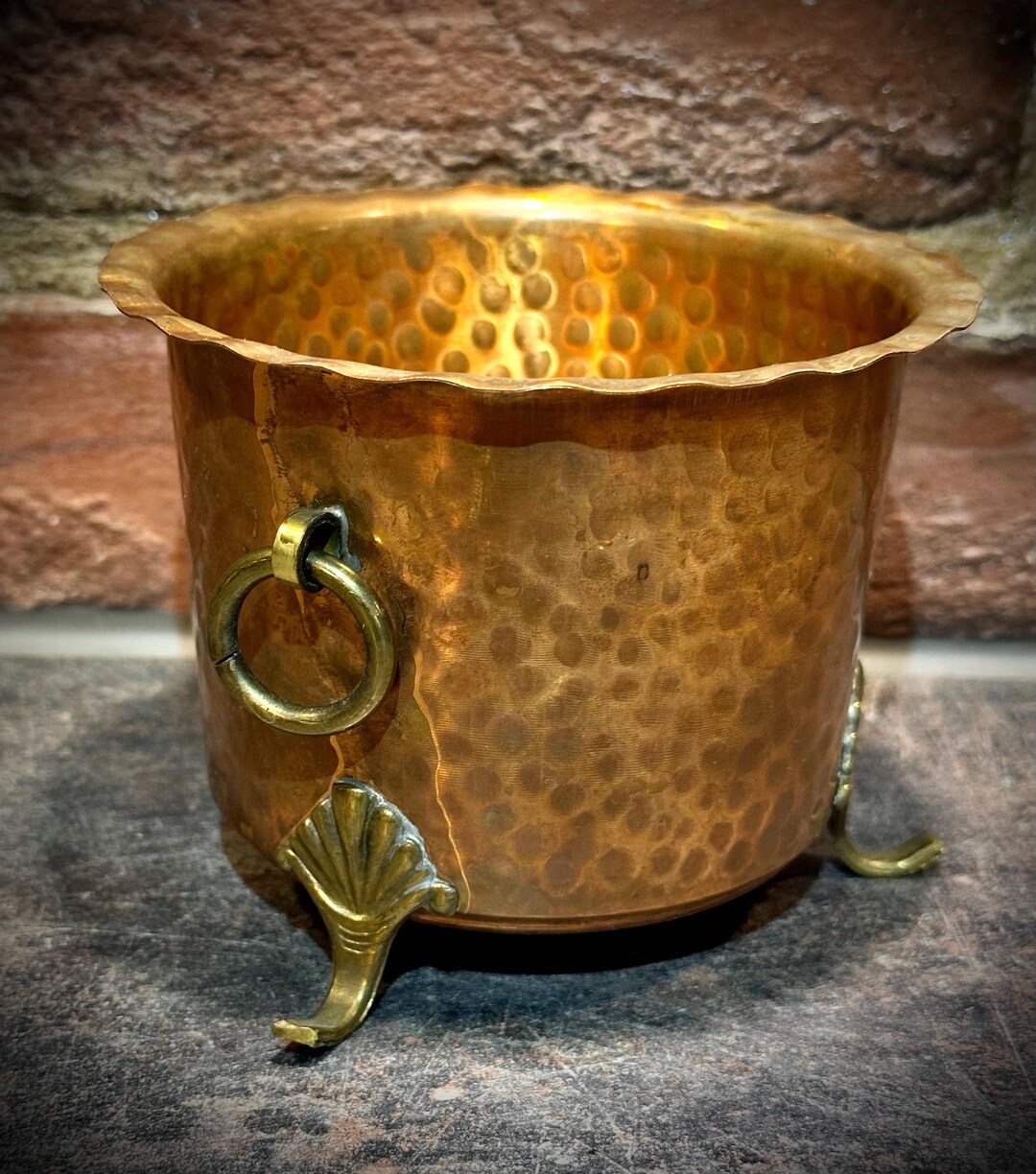 Antique Copper Cauldron - Vintage Swedish Pot - Trolldom Witchcraft ...