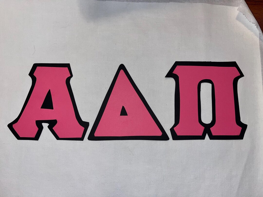 Adpi Alpha Delta Pi Sorority Large Greek Letter Template 5 1/4 Inch ...