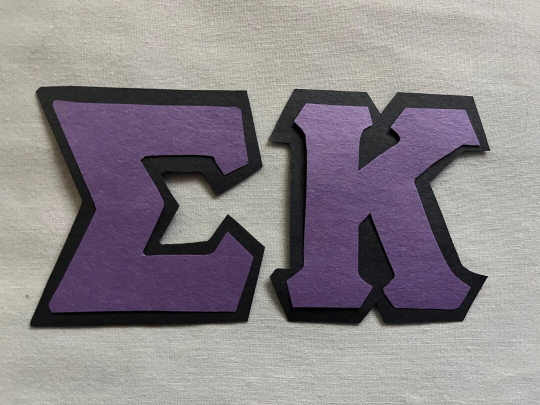 Sigma Kappa Sorority Small Greek Letter Template/stencil 2 1/2 2.5 Inch ...