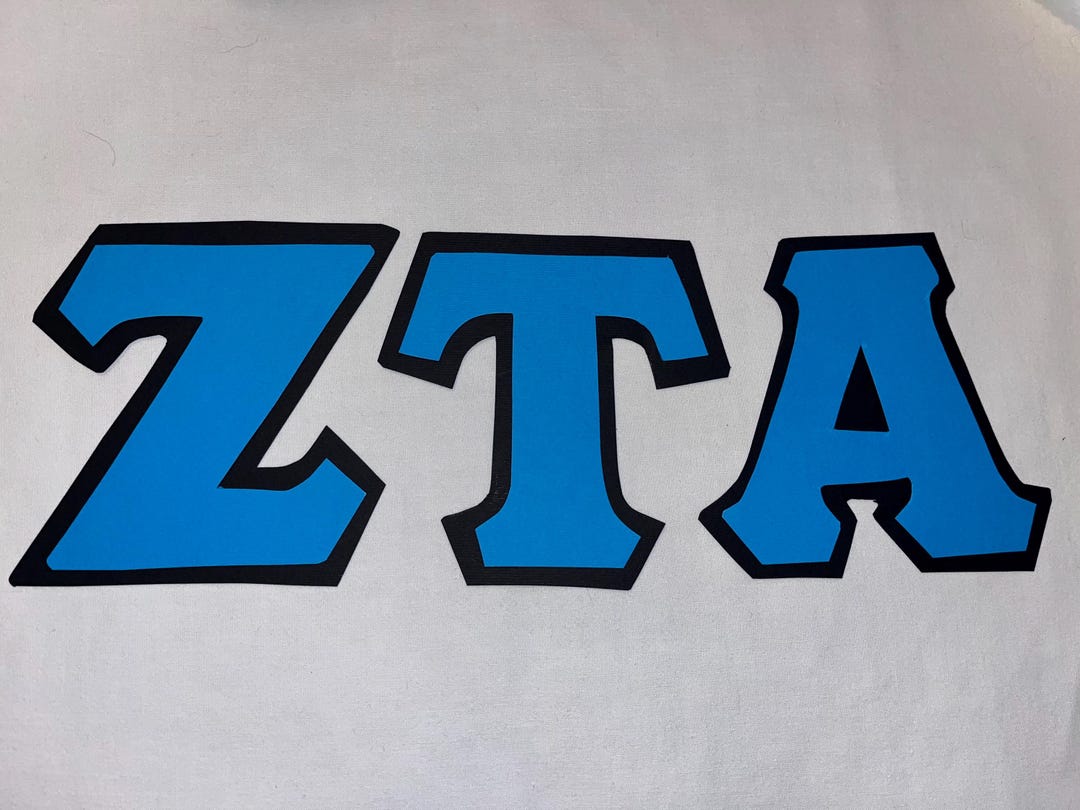 ZTA Zeta Tau Alpha Sorority Large Greek Letter Template 5 1/4 Inch ...
