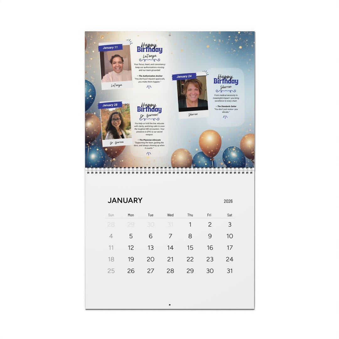 Alameda Health System UM Department Calendar 2026 - Etsy