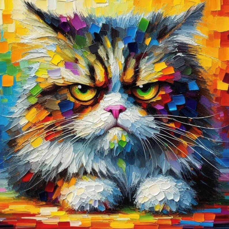 Rainbow Cat – Grumpy, Gorgeous, and Gloriously Colorful! | AI Art ...