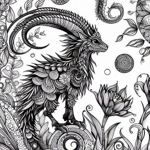 Enchanted Gardens and Creatures: Coloring Book With Fun, Easy, and ...