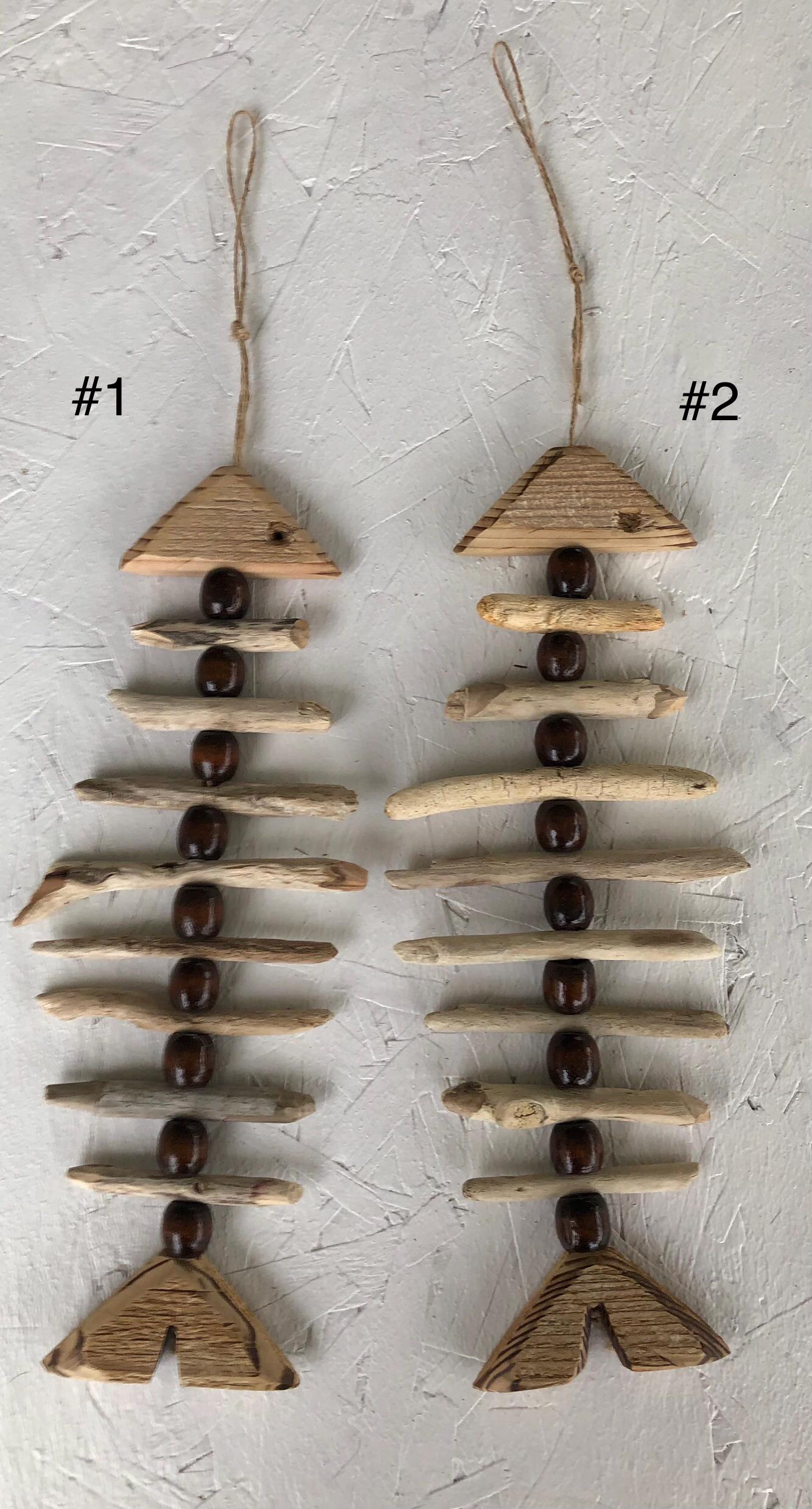 Driftwood Fish Bone Mobile - Etsy