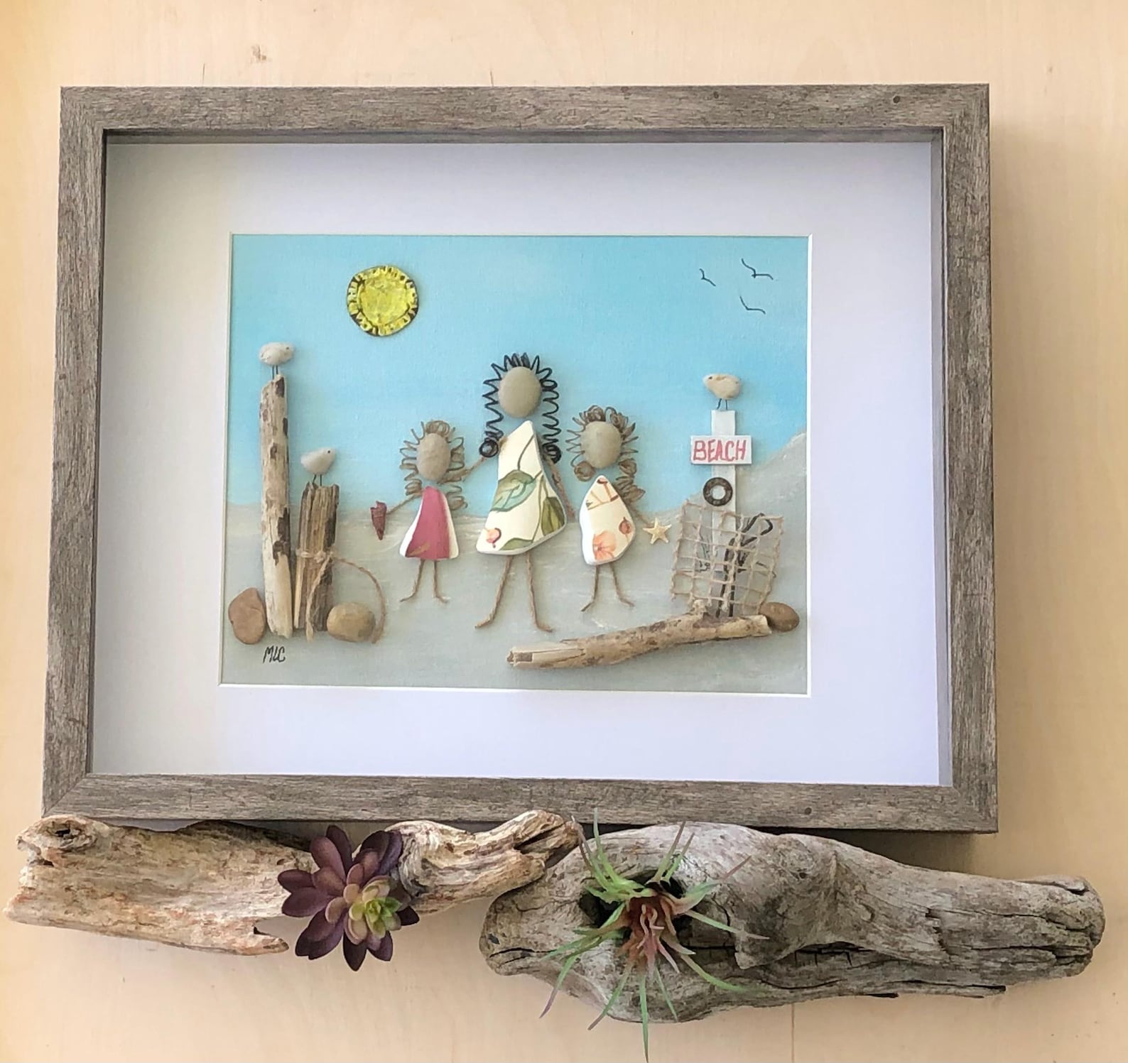 Beachcombing Babes Wall Decor - Etsy