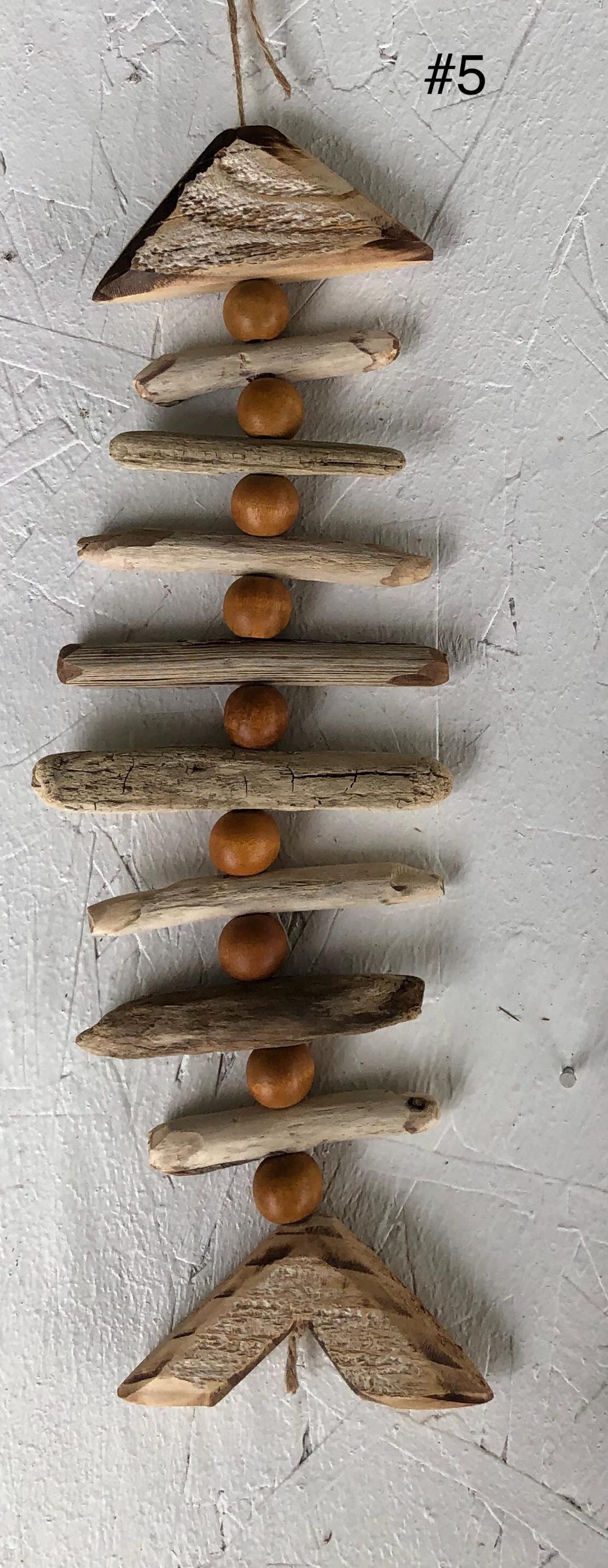 Driftwood Fish Bone Mobile - Etsy