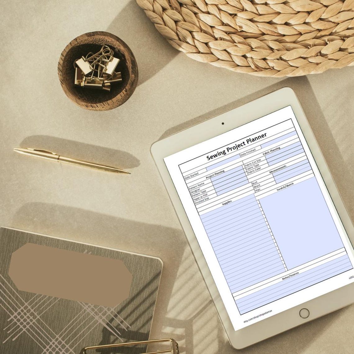 Sewing Project Planner for the Minimalist (printable/editable PDF and ...