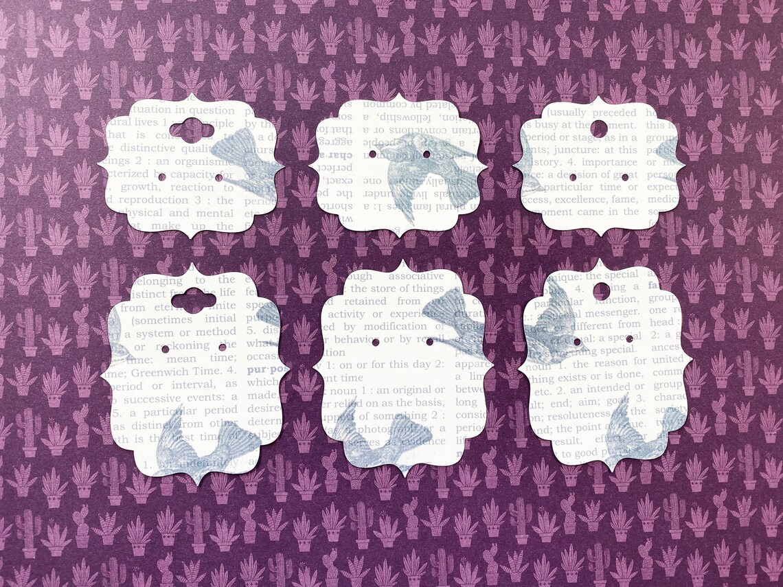 Fancy Earring Cards SVG File in 6 Different Styles and Sizes - Etsy