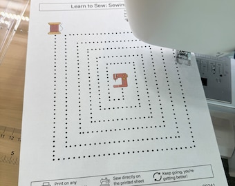 Printable Sewing Maze: Learn to Sew on a Sewing Machine With This Fun ...