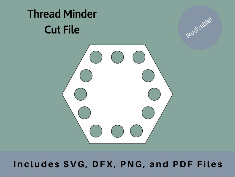 Thread Minder and Organizer Digital Download SVG DFX PDF - Etsy UK