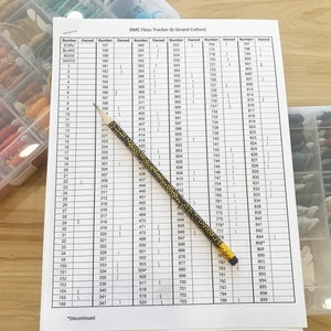 DMC Floss Inventory Tracker (printable/editable PDF and Spreadsheet ...
