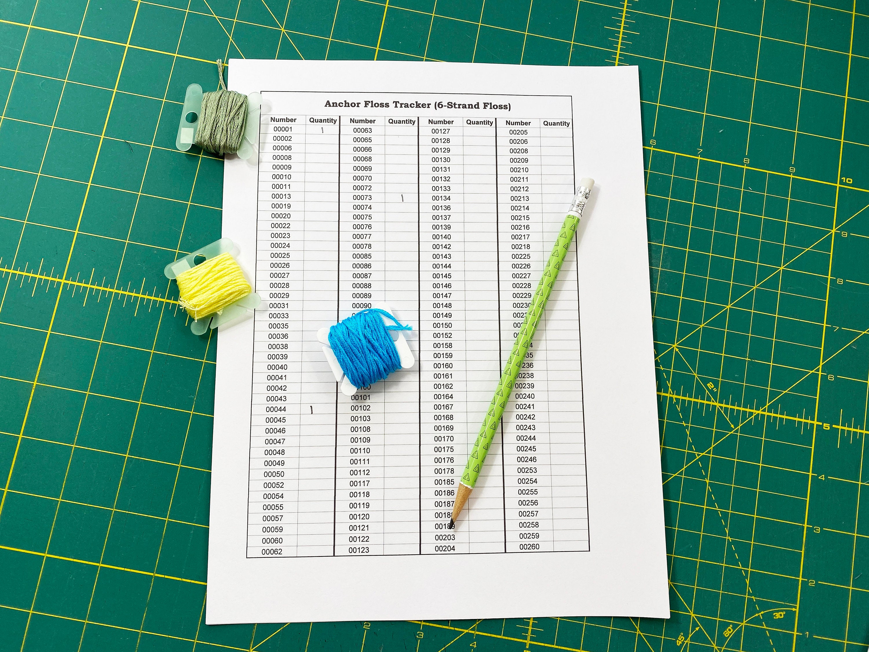 Anchor Embroidery Floss Inventory Tracker digital PDF and - Etsy