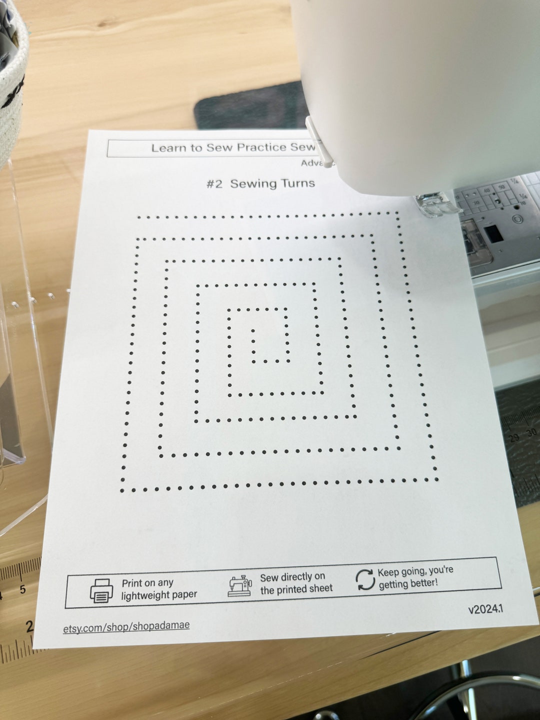 Sewing Machine Practice Sheets: Learn to Sew (advanced) on a Sewing ...