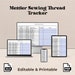 Mettler Thread Tracker (printable and Editable) (PDF and XLSX) Track ...