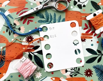 Thread Drop Floss Tags Digital Download SVG DFX PDF | Etsy