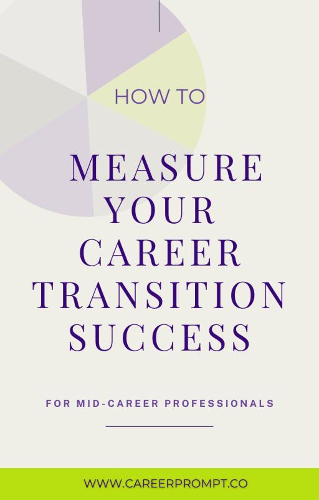 Measure Your Career Transition Success Mid-career Professional Guide Career Change Planner Goal ...