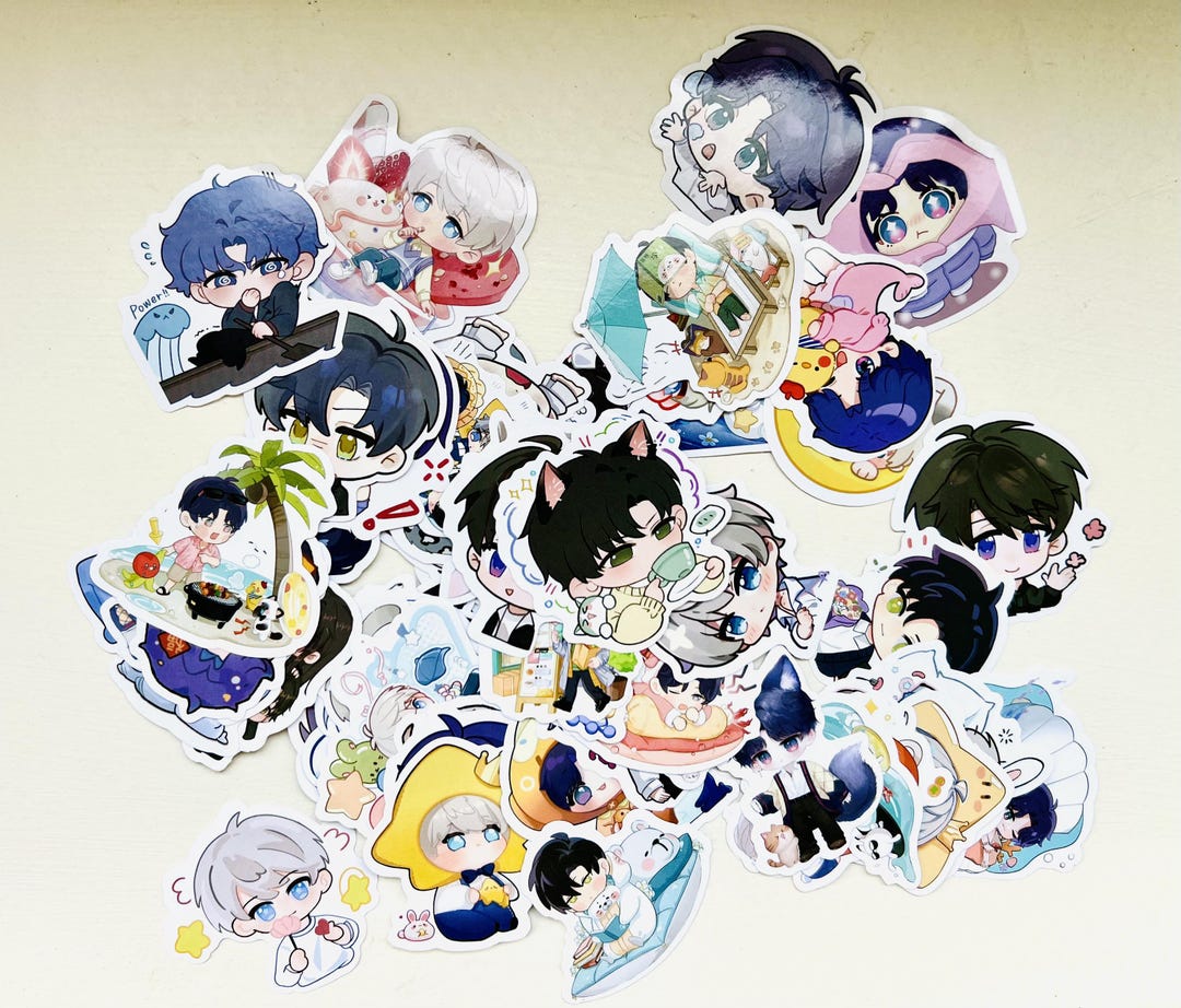 Love and Deepspace Stickers Rafayel Zayne Xavier Caleb Chibi Art ...