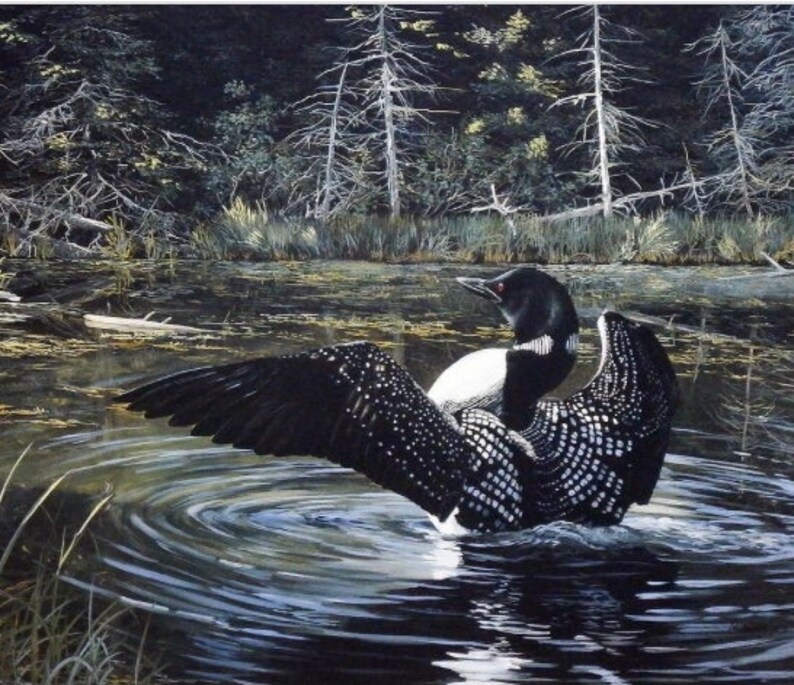 Native Made 'loon Moon' Earrings Nature Inspired BOHO | Etsy