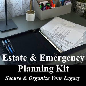 Family Emergency Binder – Estate Planning & End-of-life Organizer Gift ...