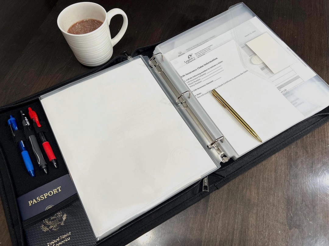 Estate & Emergency Planning Kit With Fireproof Binder for Inportant ...