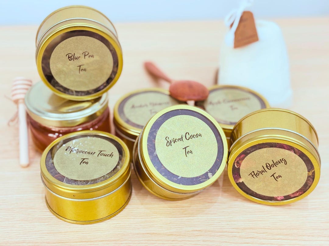 Mix and Match Tea Honey Gift Box | Choose up to 6 Whole Leaf Tea Blends ...