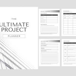 The Ultimate Project Planner, Digital Planner, PDF Planner, Gift for Him, Gifr for Her, Planning ...