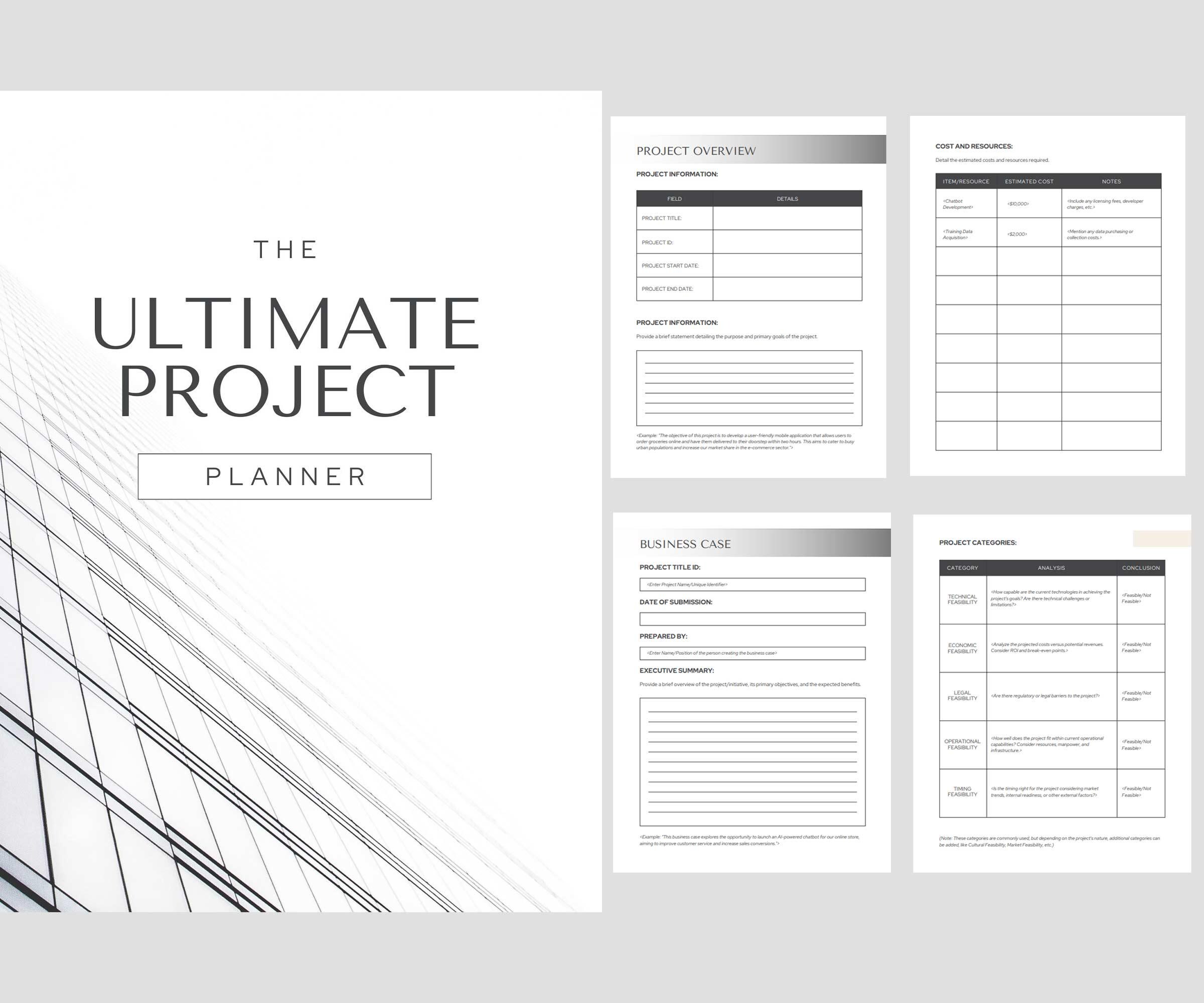 The Ultimate Project Planner, Digital Planner, PDF Planner, Gift for ...