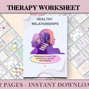 Healthy Vs Unhealthy Relationships Therapy Worksheet - Etsy