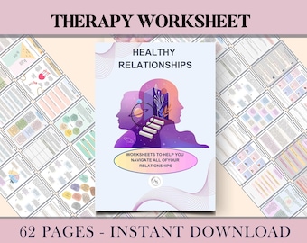 Healthy Vs Unhealthy Relationships Worksheet | Editable / Fillable PDF ...