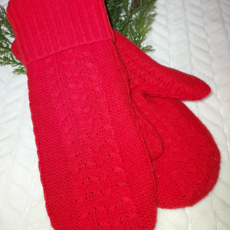 Red Mittens - Etsy