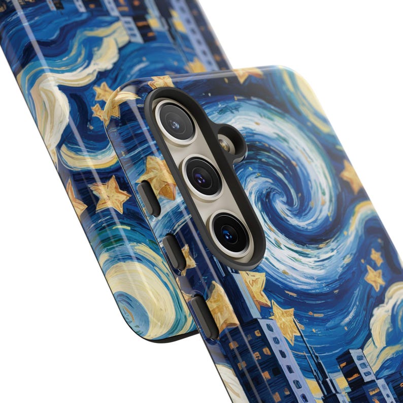 Night Sky City Samsung Galaxy Case, Stylish Cell Phone Impressionist ...