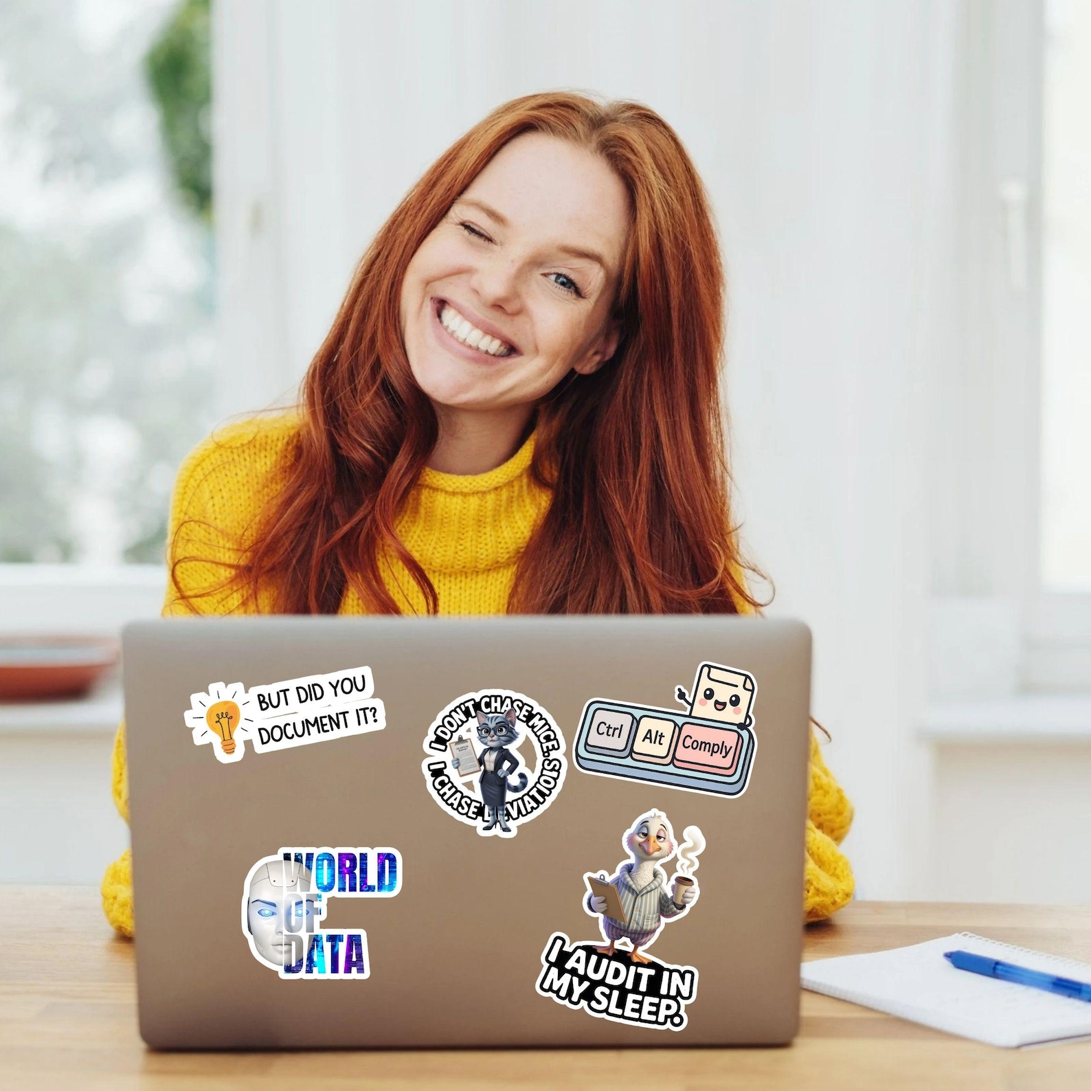 Funny Audit Sleep Sticker for QA Professionals - GMP ISO Pharma Gift ...
