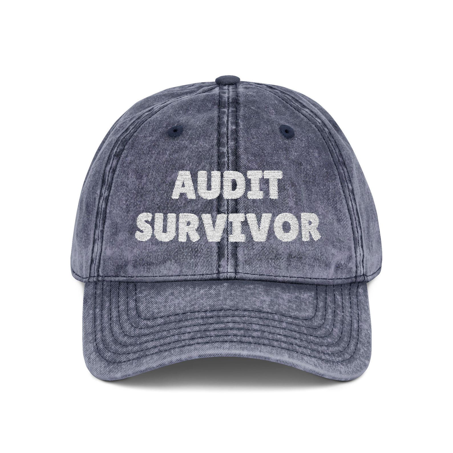Embroidered AUDIT SURVIVOR Vintage Cap - Quality and Pharma Cotton Hat ...