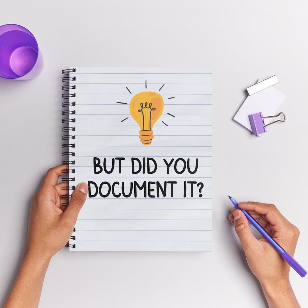 But Did You Document It Spiral Notebook - Ruled Line, Office Workers ...