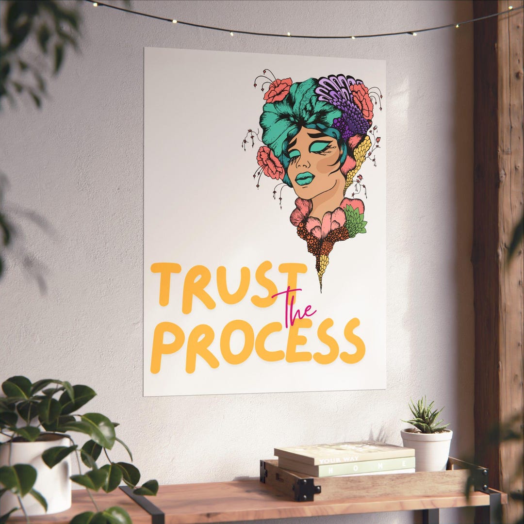 Trust the Process - Motivational Wall Art for Office Nad Home - Etsy