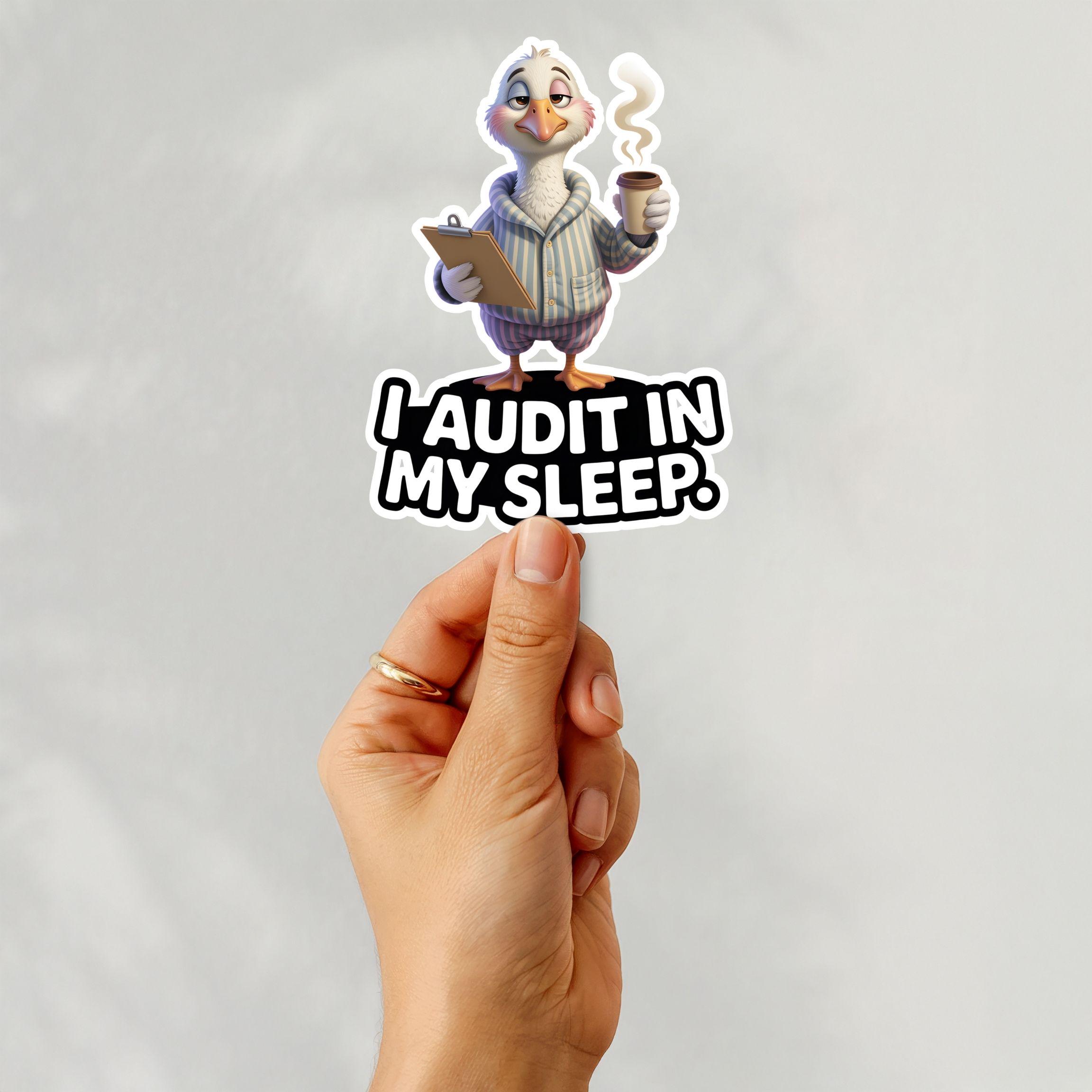 Funny Audit Sleep Sticker for QA Professionals - GMP ISO Pharma Gift ...