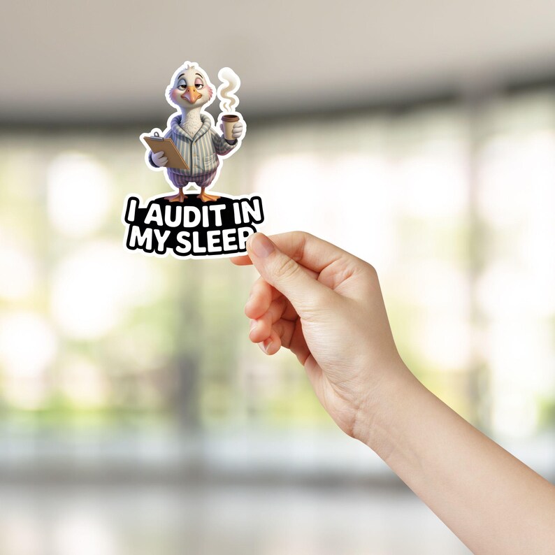 Funny Audit Sleep Sticker for QA Professionals - GMP ISO Pharma Gift ...