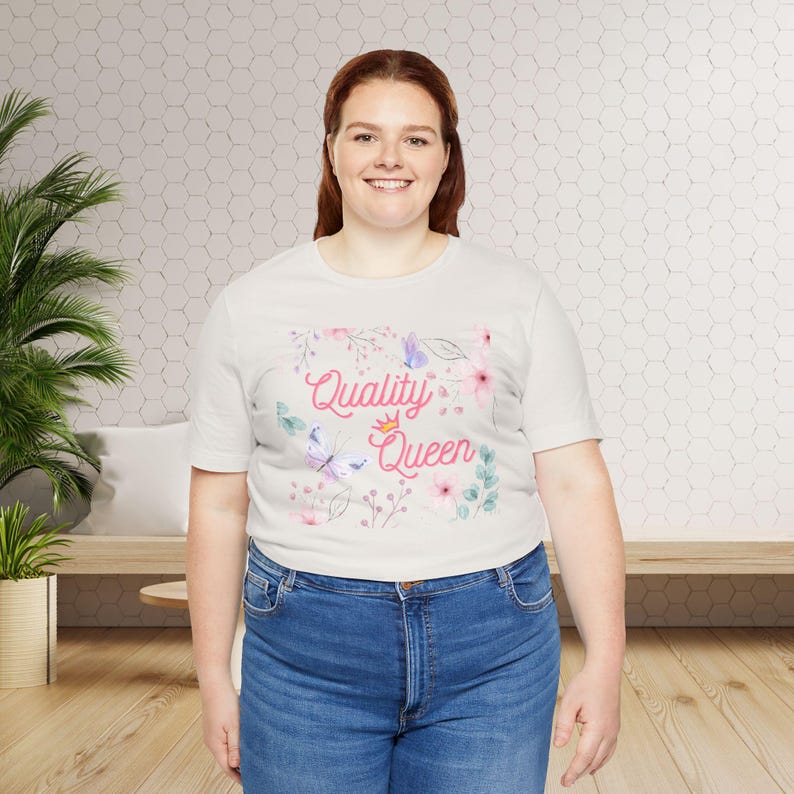 Quality Queen Butterfly Floral T-shirt, Quality Assurance Shirt ...